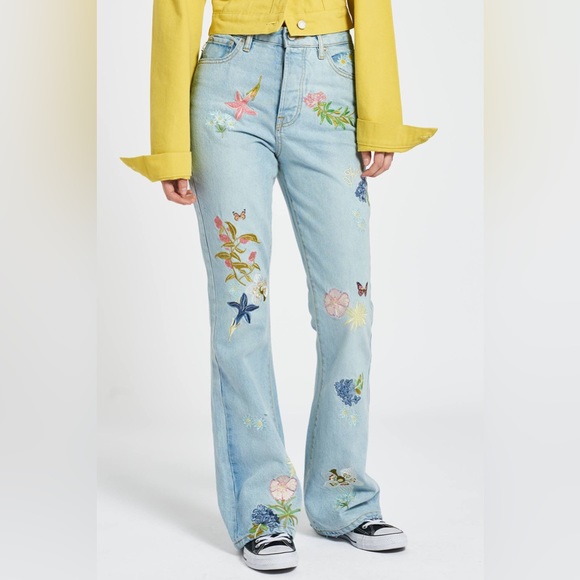 Fiorucci | Jeans | Nwt Fiorucci Alpine Embroidered Brooke Jeans | Poshmark